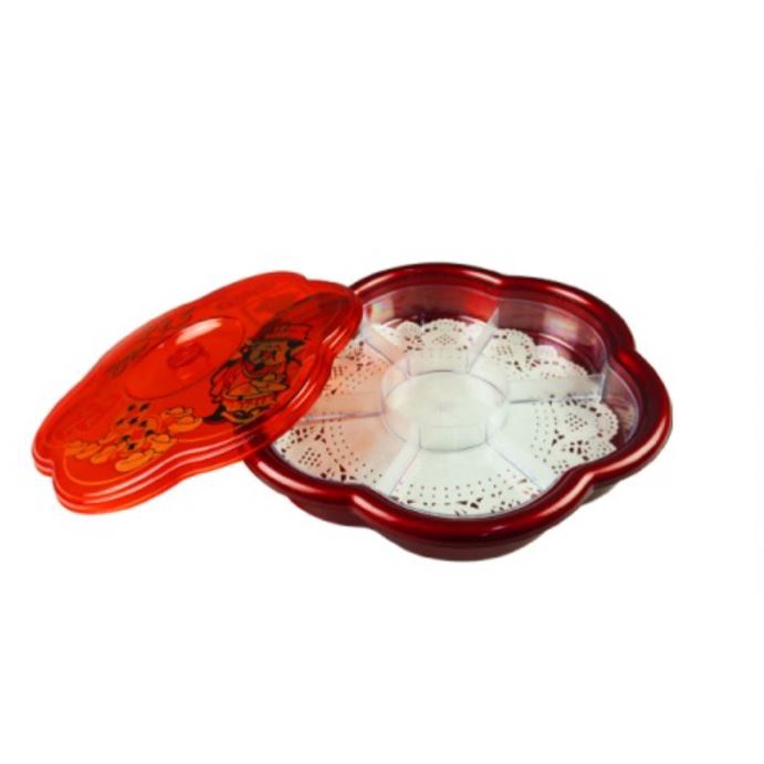 5 Grids Creative Festive Flower 5 IN 1 Rotatable Candy Box Cookie ...