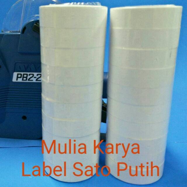 PUTIH Sato Label white paper sato PB2 230 paper | Shopee Malaysia