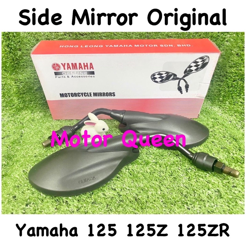 YAMAHA 125 125Z 125ZR CERMIN SISI SIDE MIRROR SET ORIGINAL YAMAHA 100% ...
