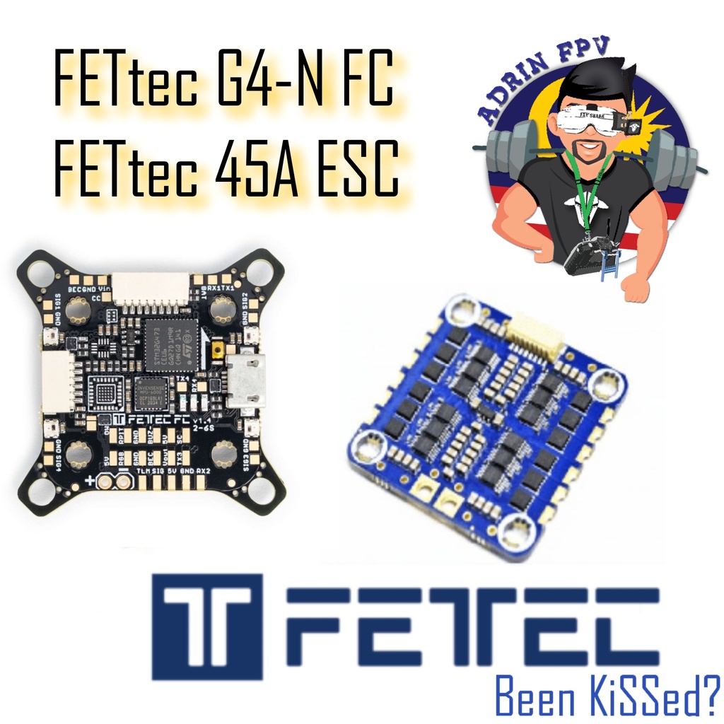 FETtec KISS G4-N STM32G4 Flight Controller and 45A Fettec ESC Stack | Shopee Malaysia