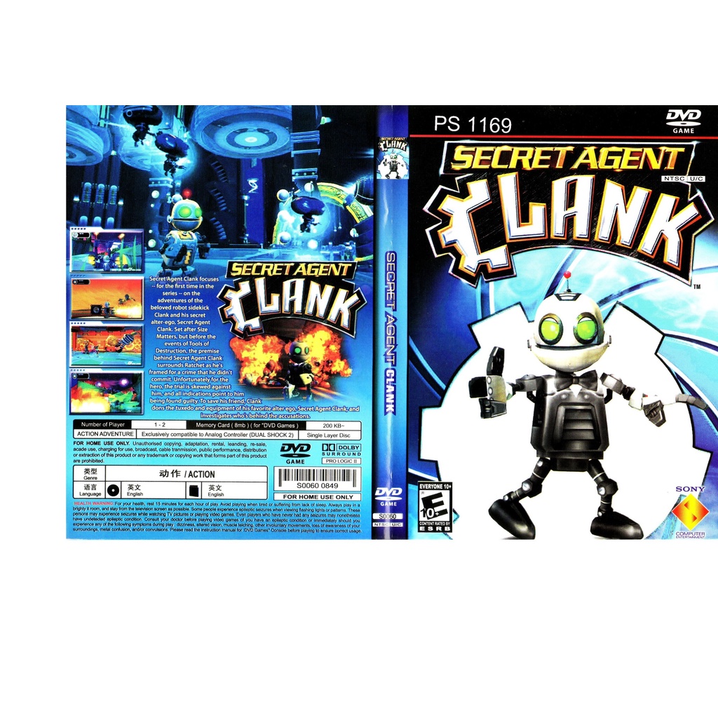 PS2 GAME COLLECTION SECRET AGENT CLANK | Shopee Malaysia