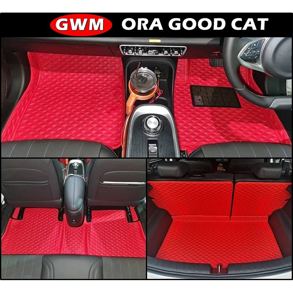 5D Car Floor Mat GWM ORA GOOD CAT Extra Thick 5D Leather Carpet Diamond ...