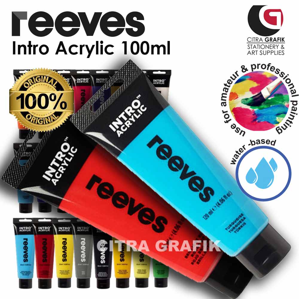 Reeves Intro Acrylic Colour 100ml Tube | Color Chart, Reeves | Acrylic ...