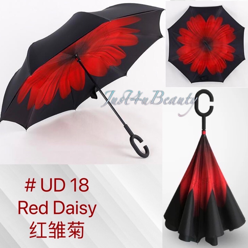 INVERTED REVERSE UMBRELLA C SHAPE HOLDER DOUBLE LAYER REVERSE FOLDING ...