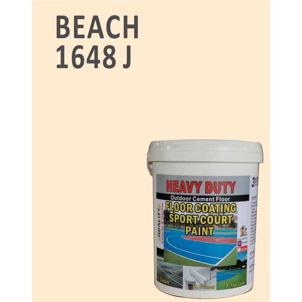 ( 1L ) SPORT COURT PAINT ( HEAVY DUTY ) CEMENT FLOOR COATING / EXTERIOR ...