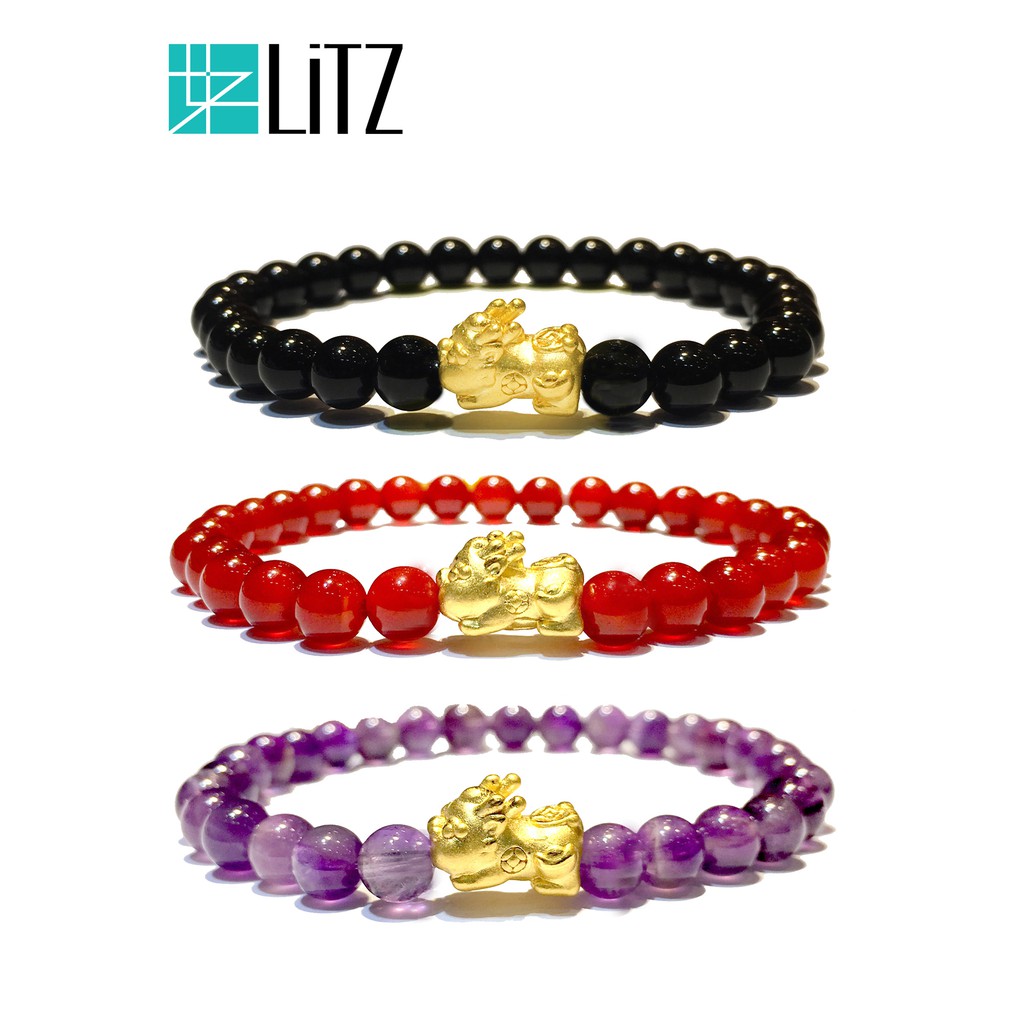 LITZ 999 (24K) Gold Baby PiXiu with Bracelet EPC0284S | Shopee Malaysia