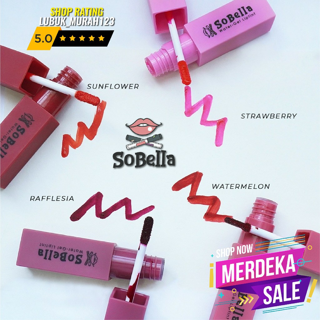 🔥🔥SoBella Liptint FLOWER & FRUIT EDITION !!NEW EDITION!!🔥🔥 🌊-Water Gel ...