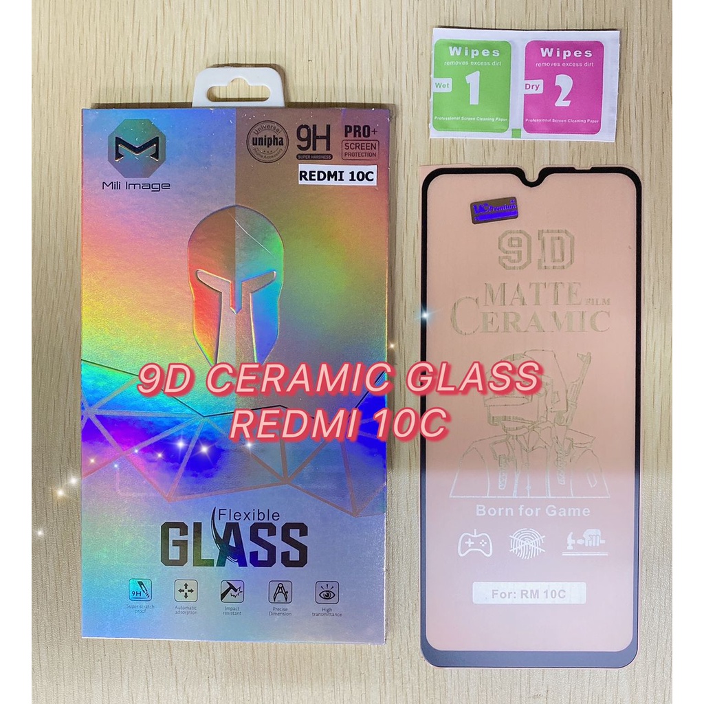 RedMi 10C 9D CERAMIC GLASS(MATT) | Shopee Malaysia