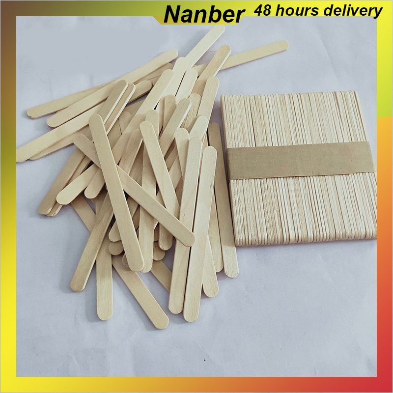 Nanber 10Pcs Popsicle Stick Ice Pops Sticks Ice Cream Sticks Arts ...