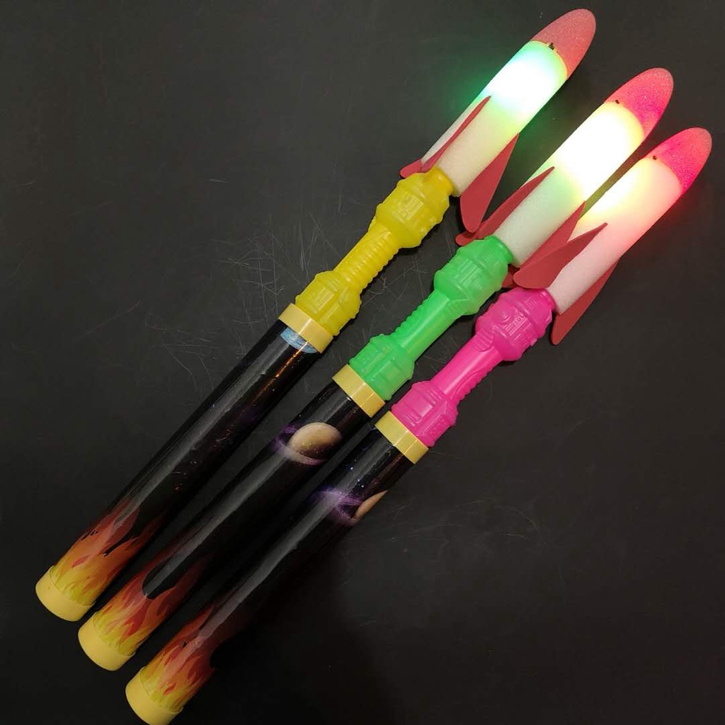 Roket launcer luminous LED HAND PUMP ROCKET LAUNCHER TOYS FOR KIDS SOFT ...