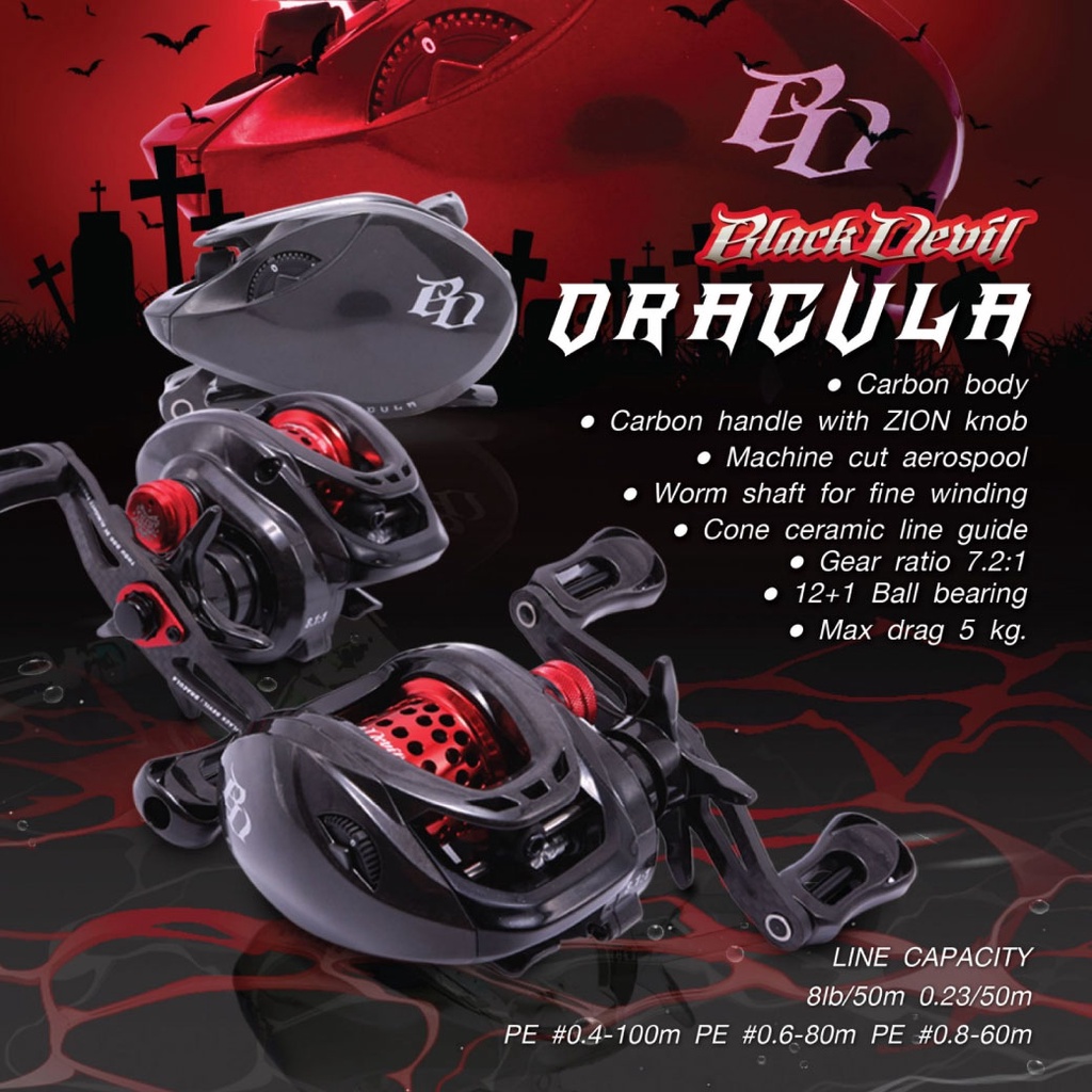 Black Devil Bait Reel "Dracula" The Largest From The Brand Devil ...