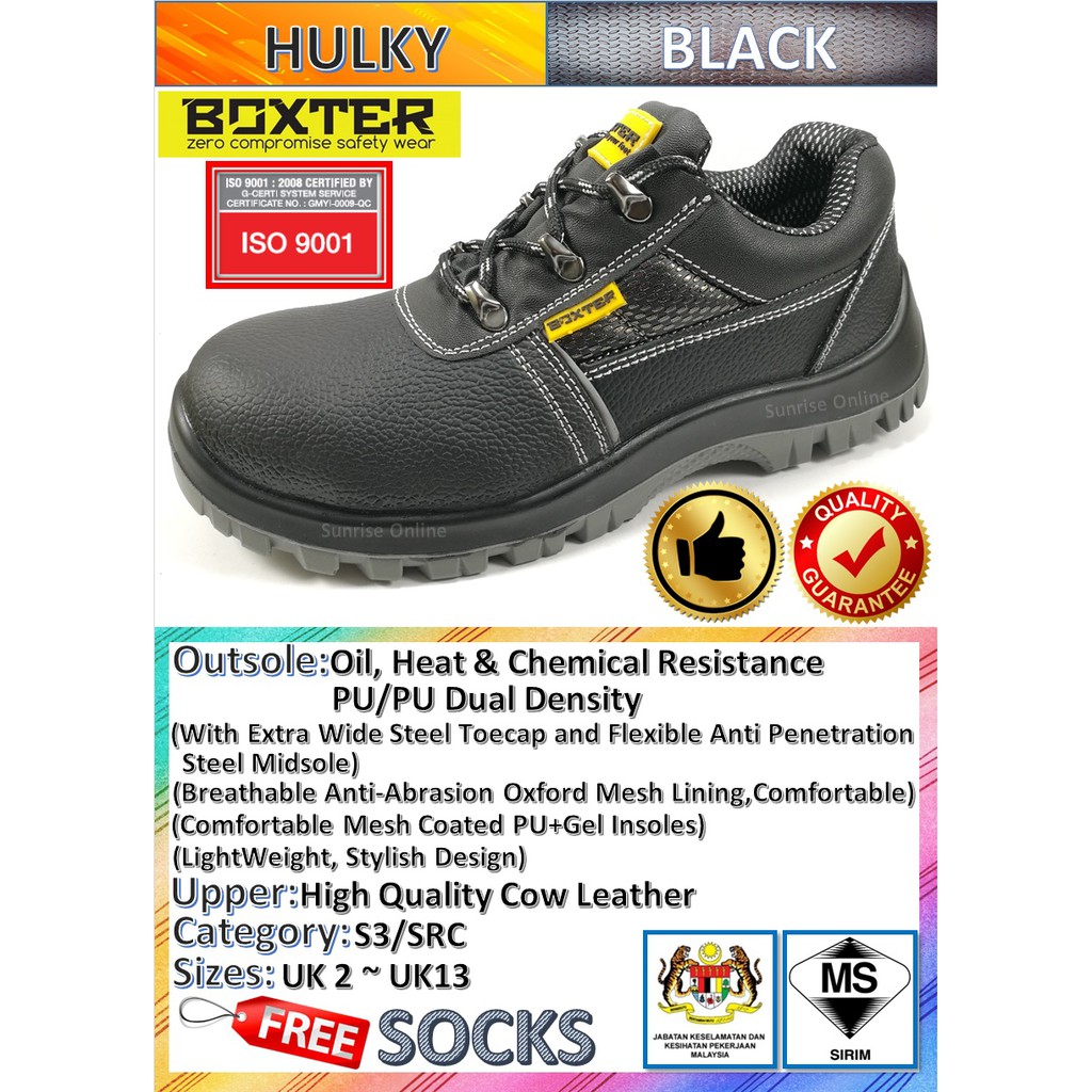[ORIGINAL] BOXTER SAFETY SHOES LOW CUT LIGHTWEIGHT SAFETY BOOT SAFETY ...