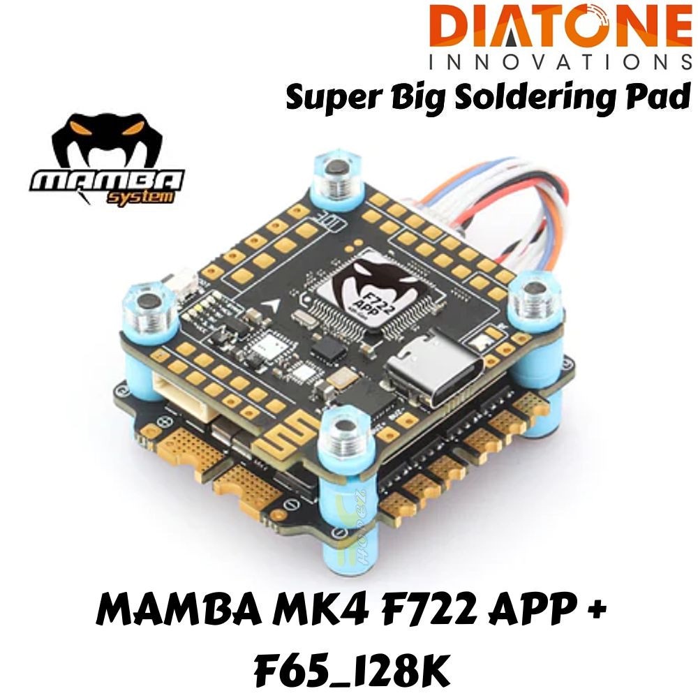 Diatone MAMBA (30.5×30.5) MK4 F722 APP + F65_128K 3-6S Blheli_32 Dshot300/600/1200 Stack M-60873 ...