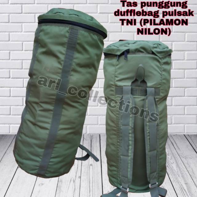 HIJAU JUMBO ARMY BACKPACK/ARMY GREEN DUFFLE BAG capsule BAG/TNI capsule ...