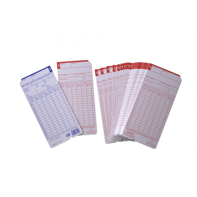 Punch Card 320gsm 100pcs/pack Attendances Time Recorder Card | Shopee ...