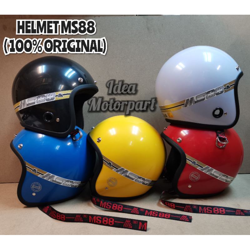 HELMET MS88 ORIGINAL 100% TALI TULISAN MERAH | Shopee Malaysia
