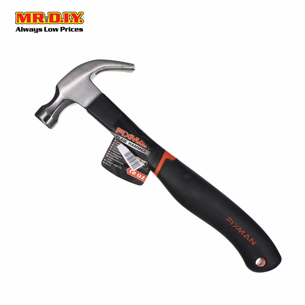 FIXMAN Claw Hammer 12OZ (L31.2cm x W11.2cm x H2cm) | Shopee Malaysia