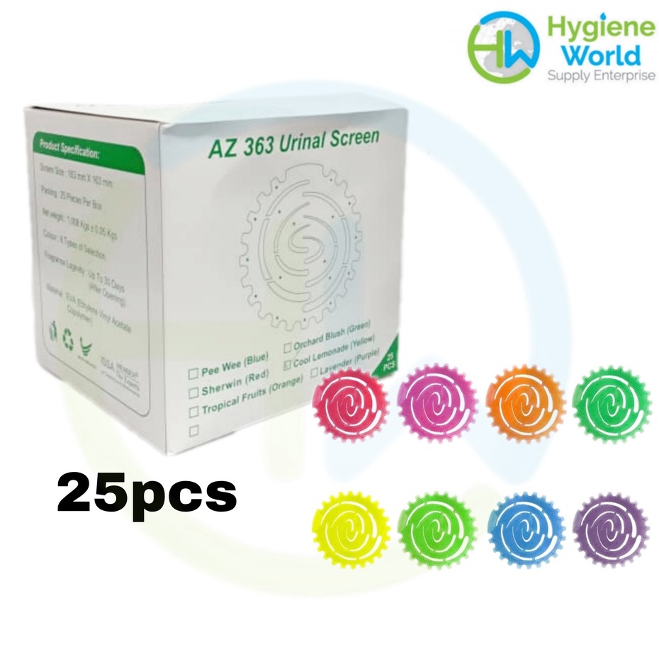 [25pcs/box] AZ363 Pewangi Tandas dan Bilik Scented Urinal Screen / FOR ...