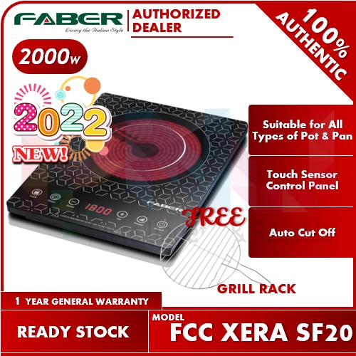 Faber Italia 2000W Ceramic Cooker FCC XERA SF20 (Successor Model for ...