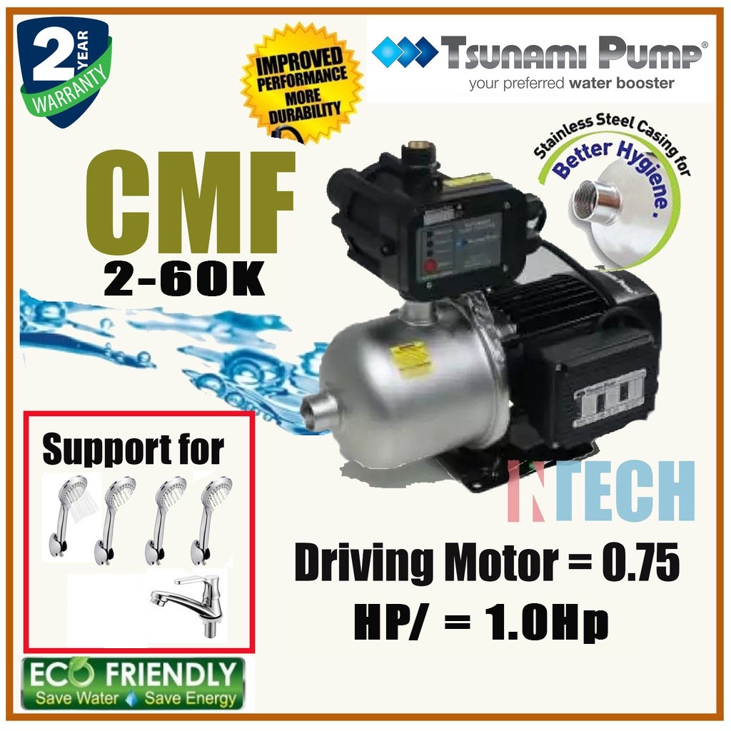 TSUNAMI PUMP CMF (SERIES) STAINLESS STEEL WATER PUMP (CMF2-30-K,CMF2-40-K,CMF2-50-K,CMF4-40-K ...
