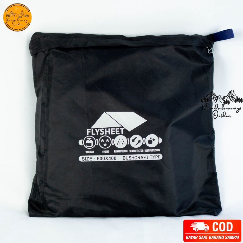 TENDA FLYSHEET WATERPROOF 4X6 3X4 3X3 3X2 CAMPING TENT THICKNESS 19 ...