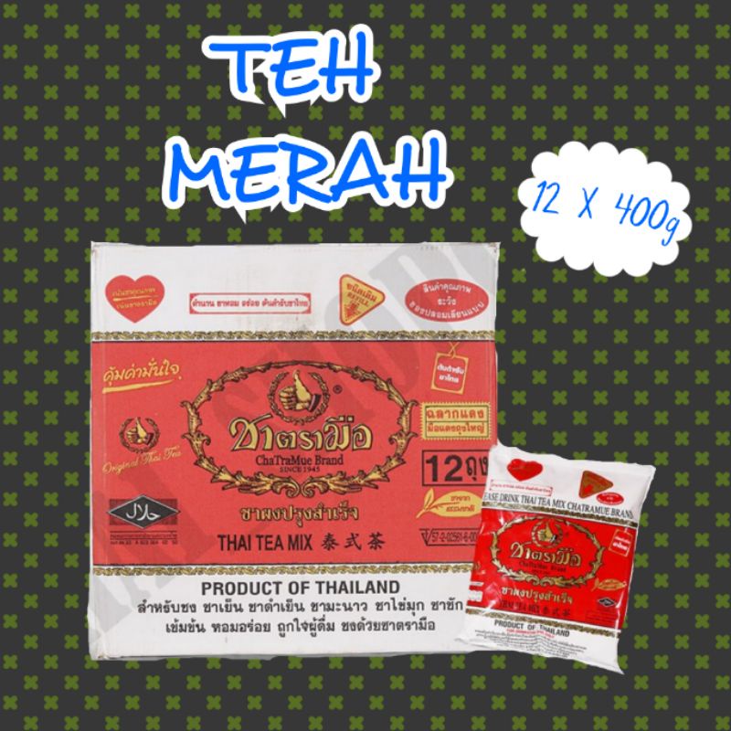 TEH MERAH THAI 400g ( 1BOX 12pcs ) | Shopee Malaysia