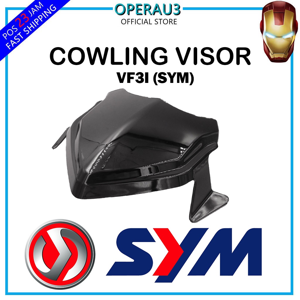COWLING VISOR VF3I (SYM) BLACK!!! NICE QUALITY ! | Shopee Malaysia