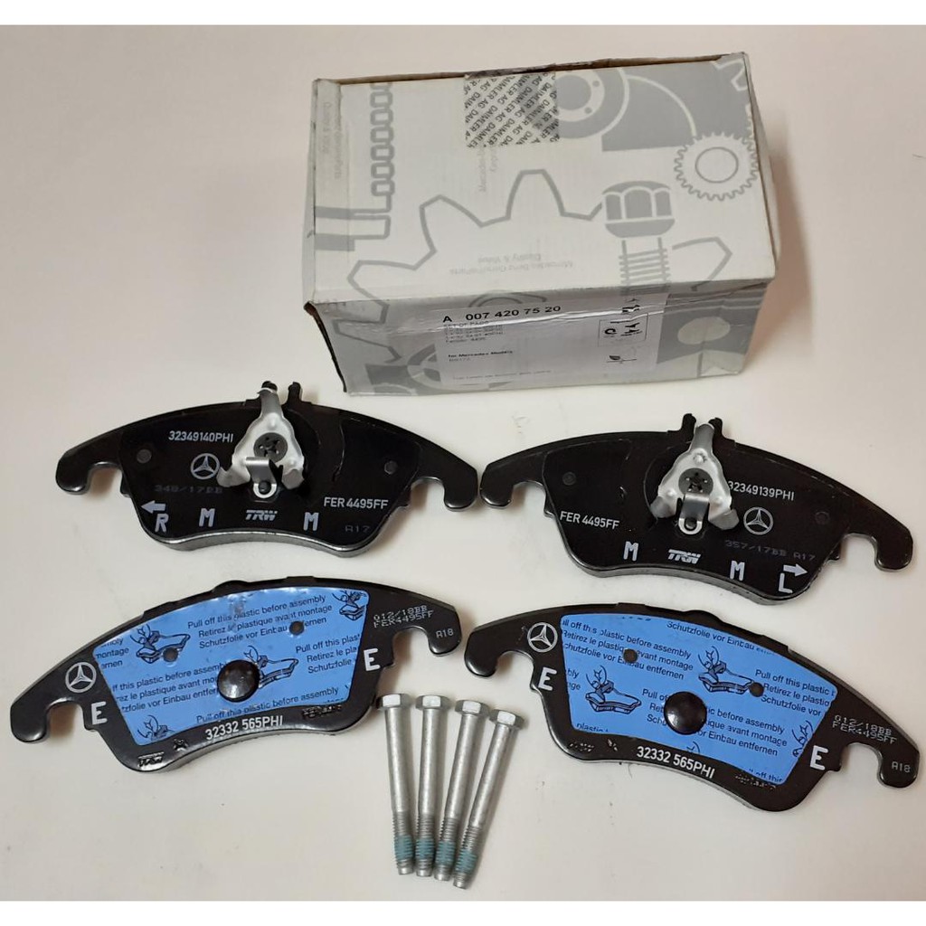 Mercedes Benz W204 W212 W207 W172 Sport AMG Original Front Brake Set ...