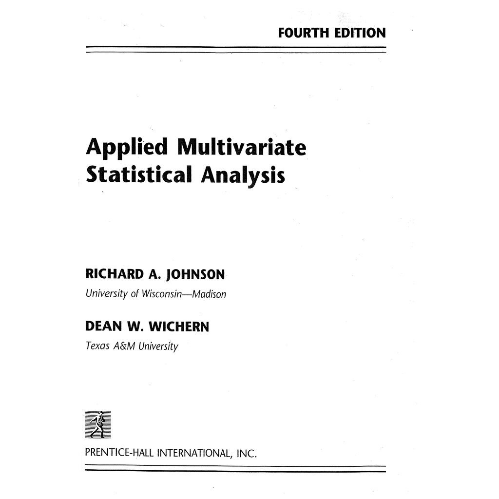 [USED BOOKS]Applied Multivariate Statiscal Analysis | Shopee Malaysia