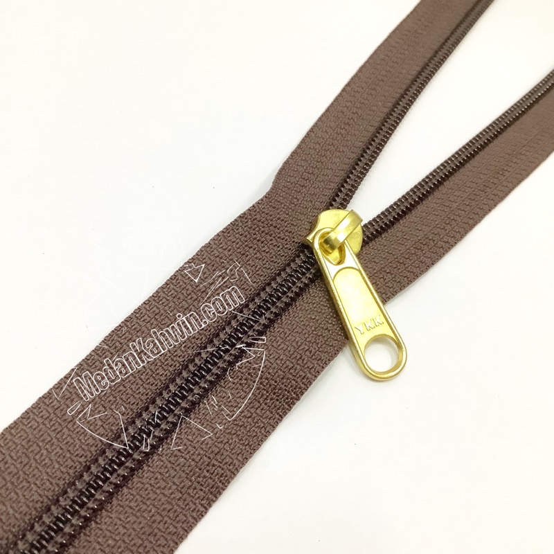 #BJ202005 (meter) Zip Potong YKK Nylon Saiz #5 YKK Zipper dgn Kepala Zipper Head @ 37 Pilihan ...
