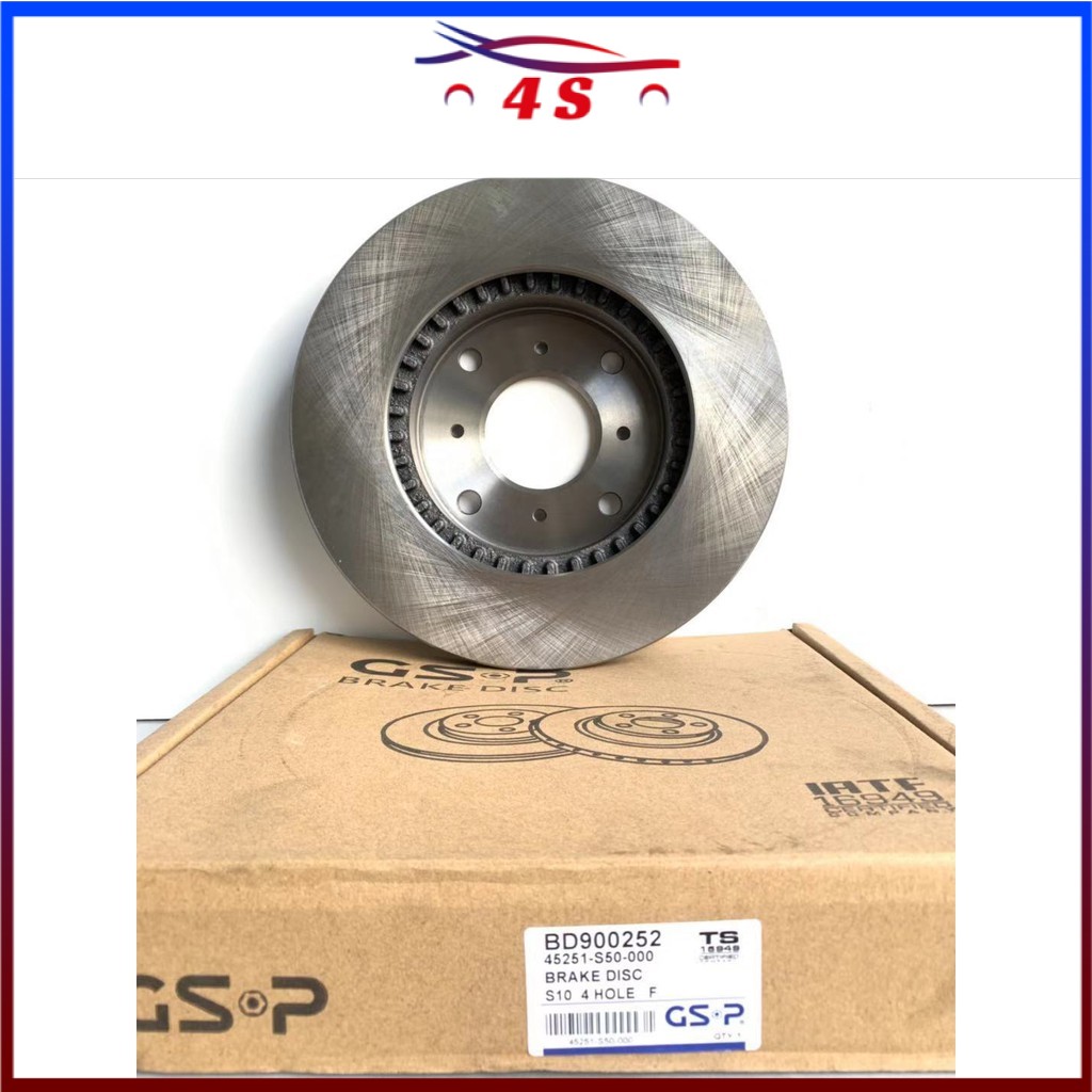 GSP HONDA CRV S10 S84 4 HOLE FRONT BRAKE DISC ROTOR (1 SET) | Shopee ...