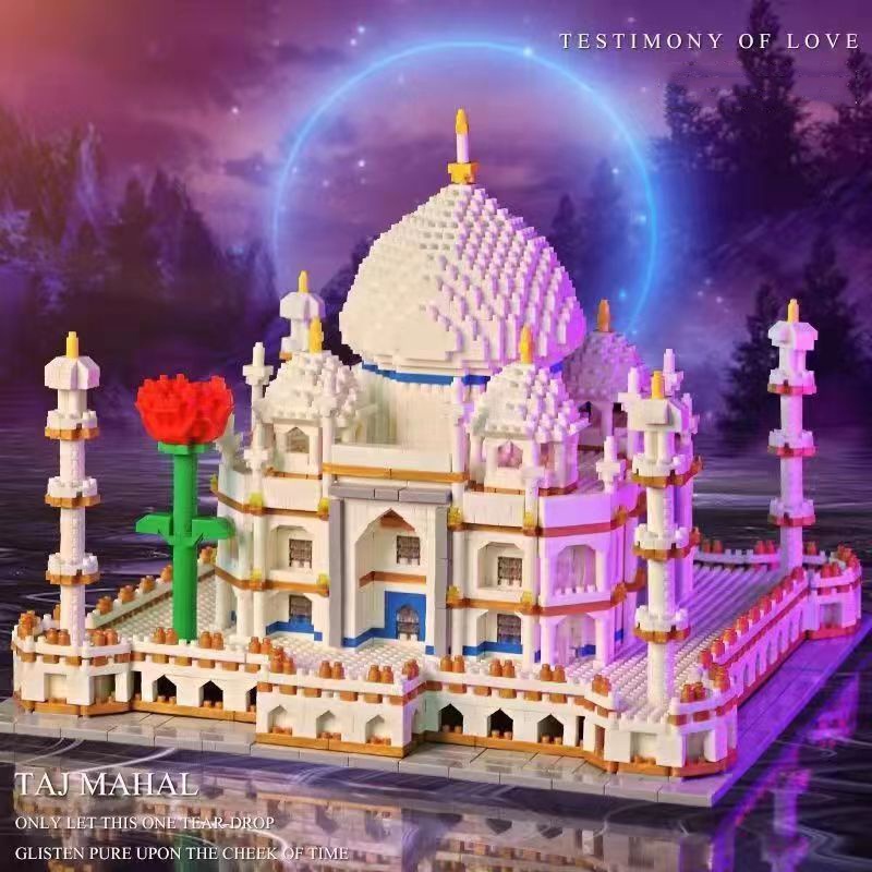 Beautiful Gift for Love Moc Taj Mahal Model Building Blocks Love Castle ...