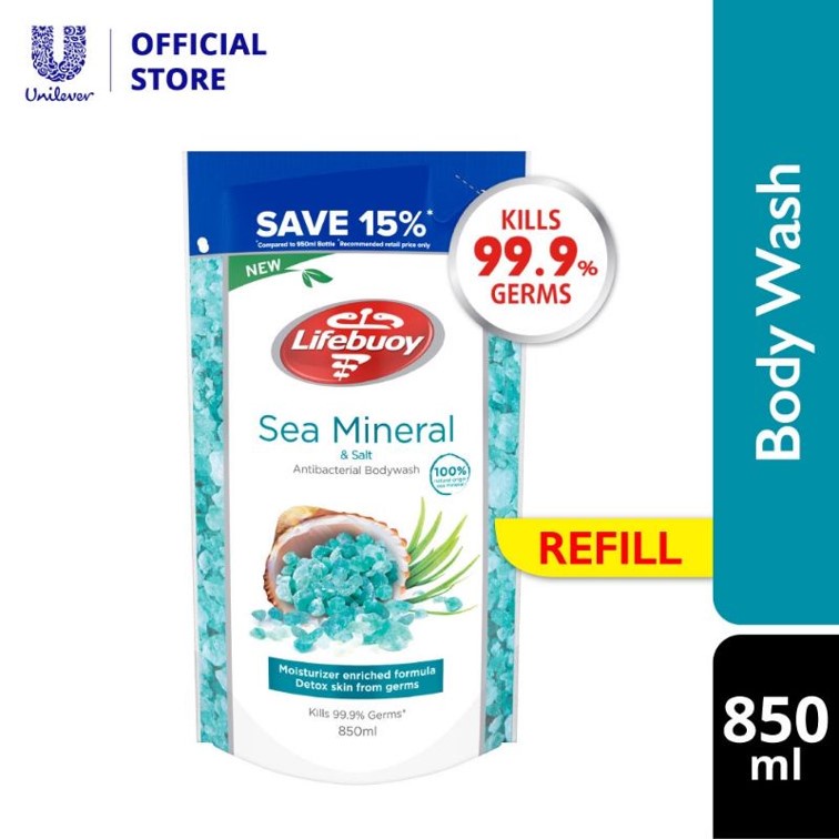 Lifebuoy Shower Gel Body Wash Refill 850ml Total 10 Cool Lemon Fresh ...