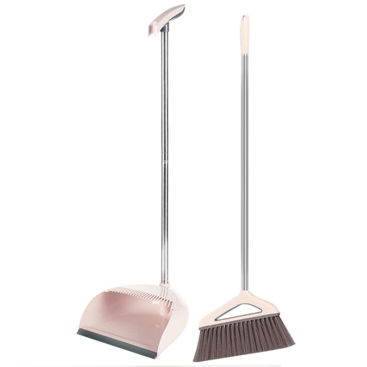 [Ready Stock] Modern broom and dustpan set (Pink) | Shopee Malaysia