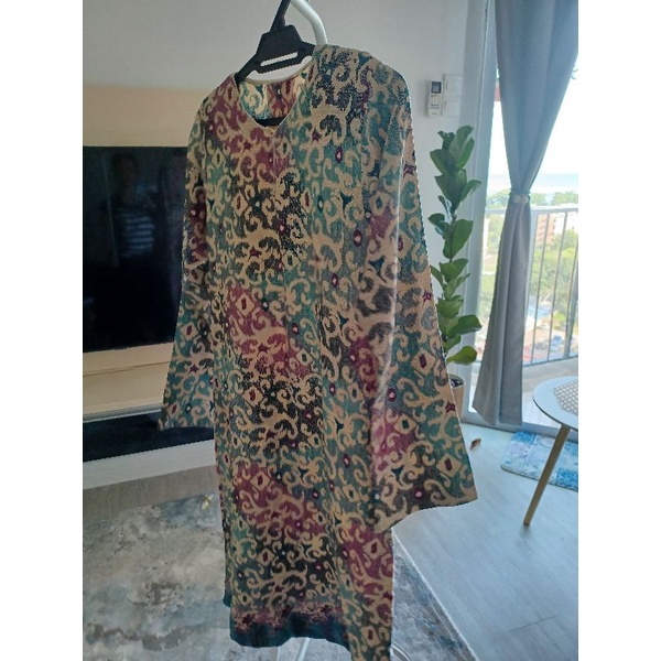 Preloved kurung moden - corak batik sarawak | Shopee Malaysia