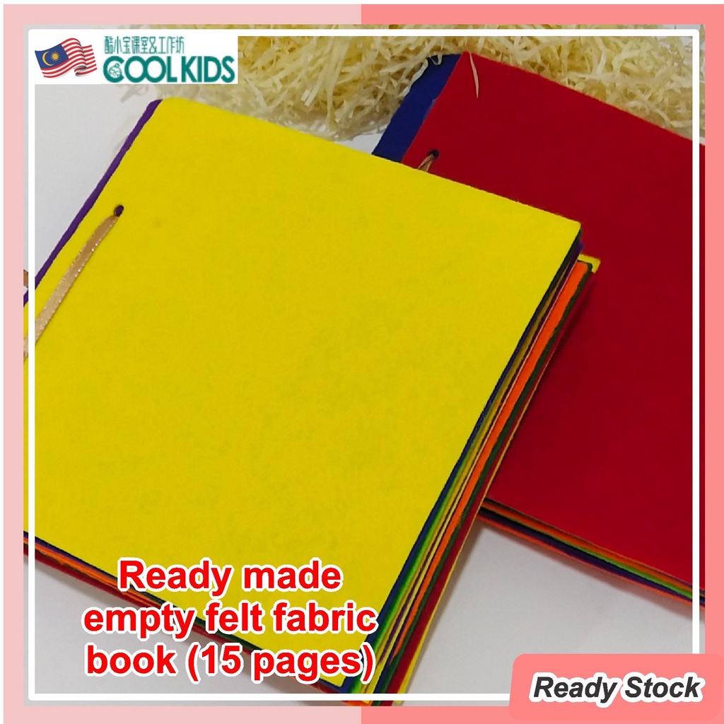 🎁READY STOCK🎁Felt book Empty Felt Fabric Book Ready Made Diy handmade ...