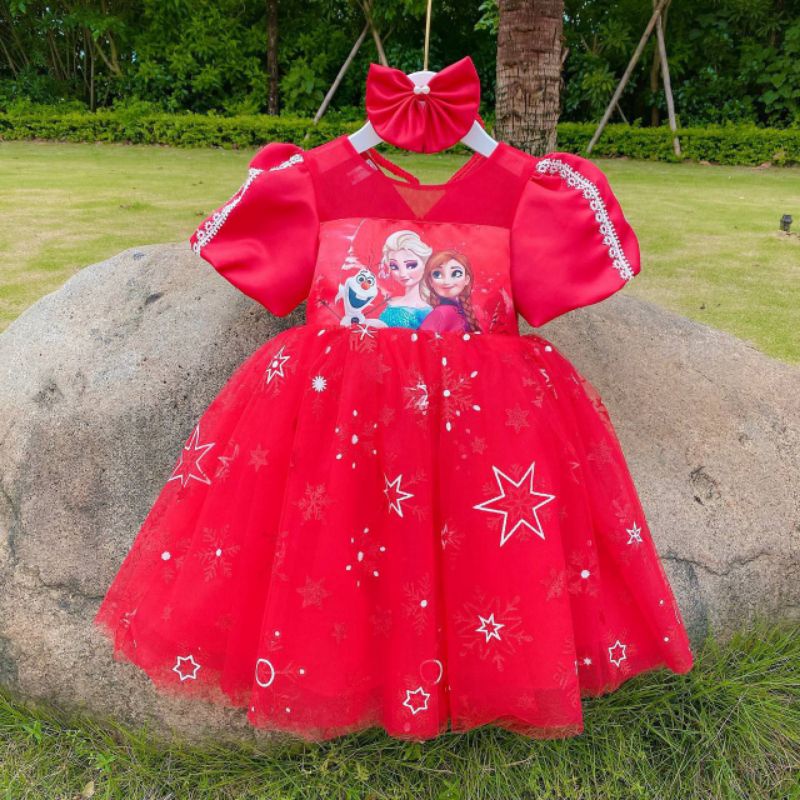 GOWN FROZEN (FREE SCARF RAMBUT REBEN) | Shopee Malaysia