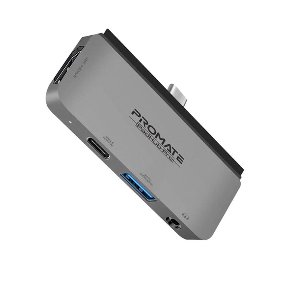 Promate 4 In 1 USB Type C Expansion Hub (PadHub-Pro) (Gray) | Shopee ...
