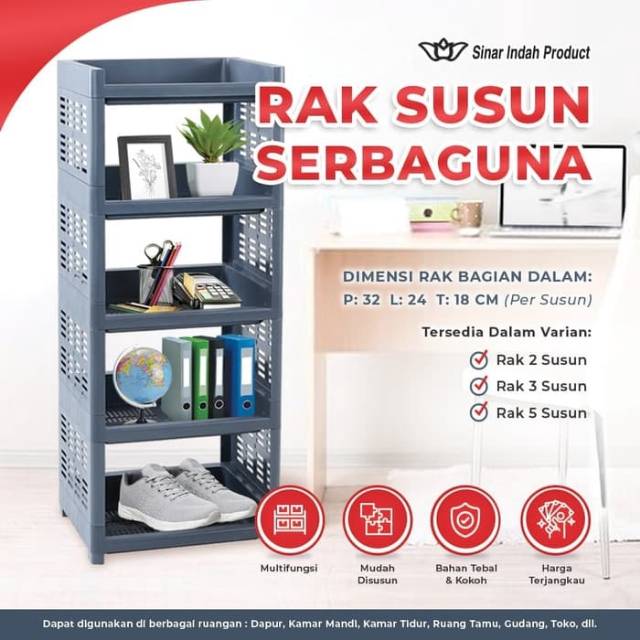 Practical 5-tier Multifunctional Plastic Stacking Rack.Kitchen Spice ...