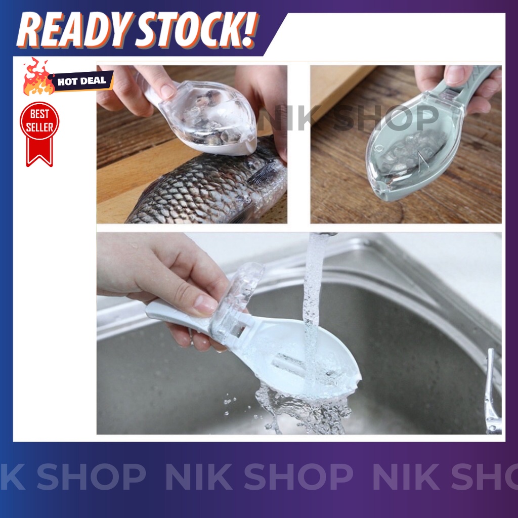 FISH SCALE SCRAPER WITH LID 🔥CLEARANCE 🔥 [ALATAN SIANG BUANG SISIK IKAN ...