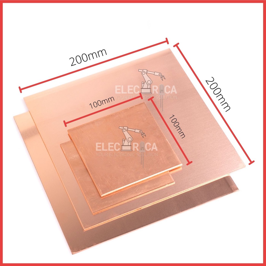 99.9% Pure Solid Copper Tembaga Plate / Brass Copper DIY Handmade ...