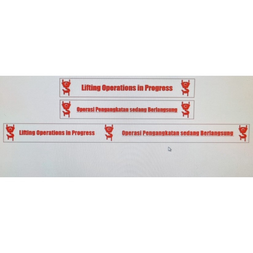 Warning tape On-Going lifting Operation, lifting progress | Shopee Malaysia