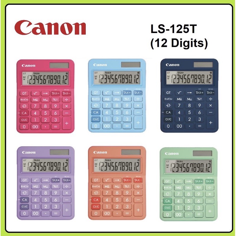 [Office Matters] Canon Calculator LS-125T | Shopee Malaysia