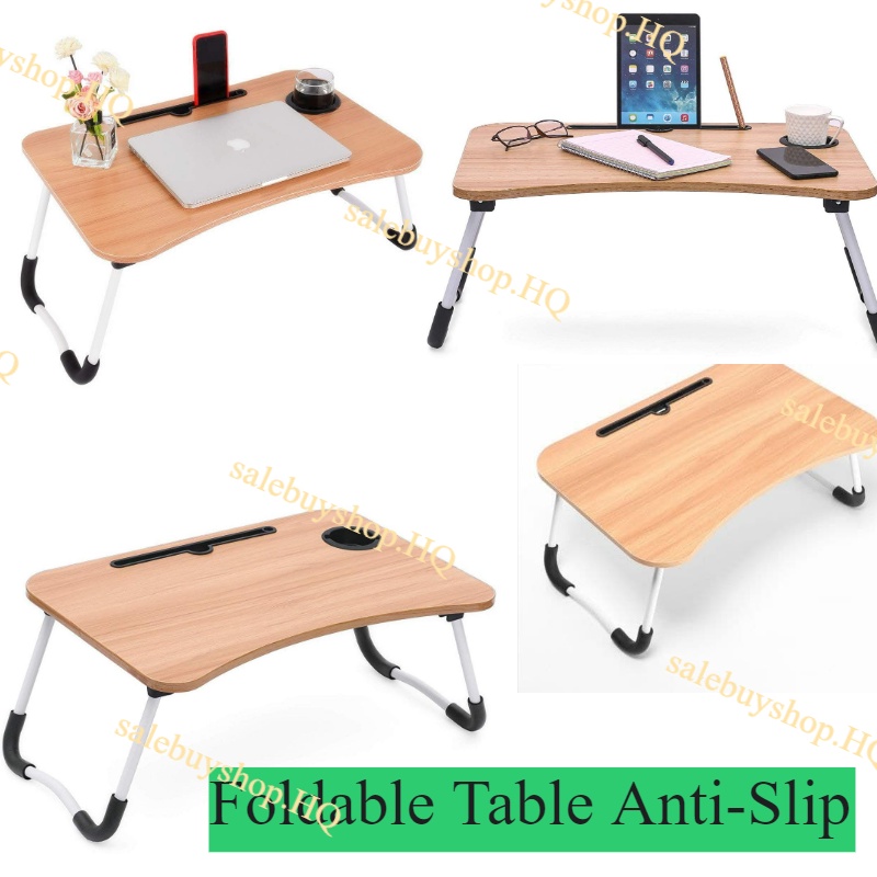 Meja lipat Laptop table Small table Bed table Computer table Bed desk ...