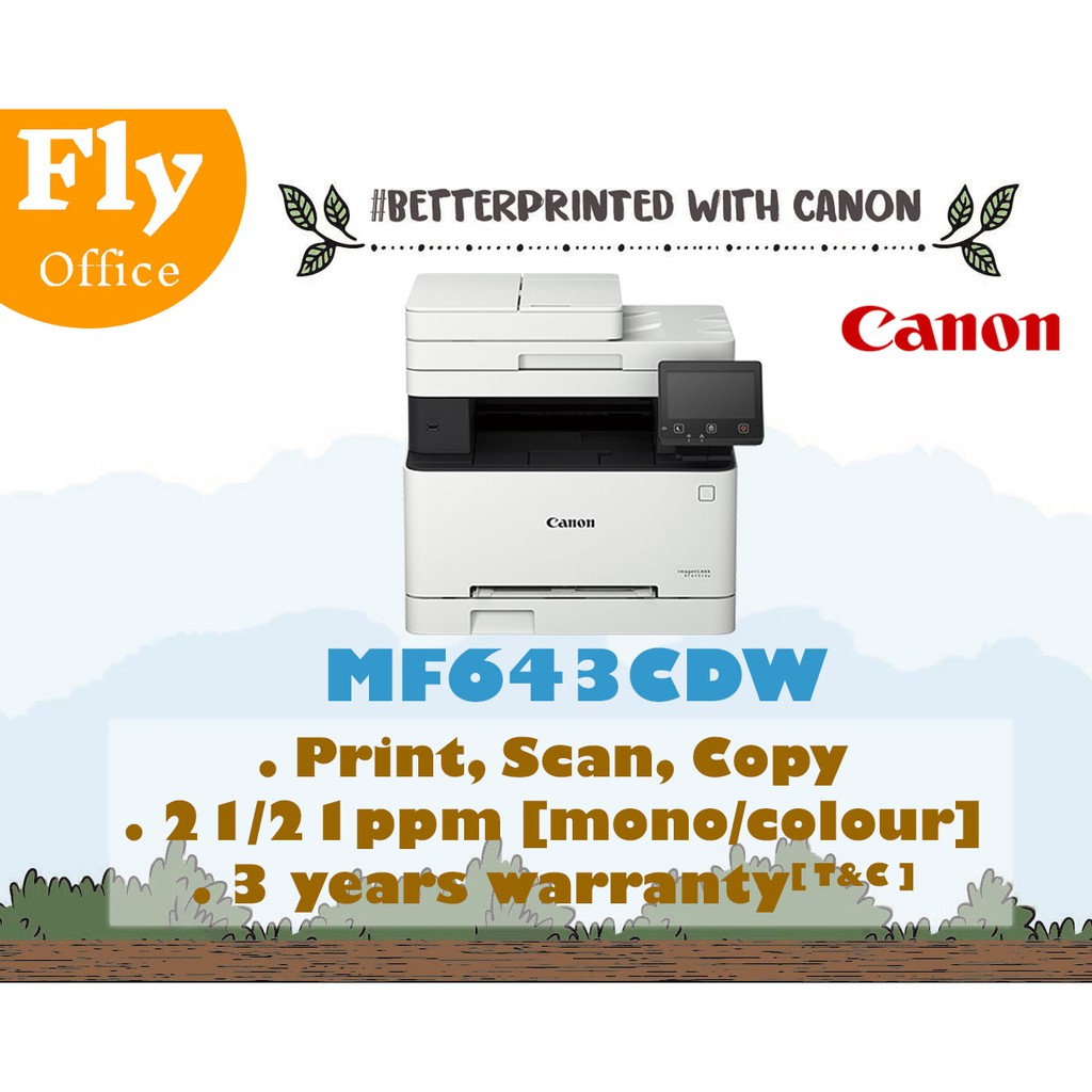 Canon imageCLASS MF643Cdw Smart and Productive 3-in-1 Color Multi ...