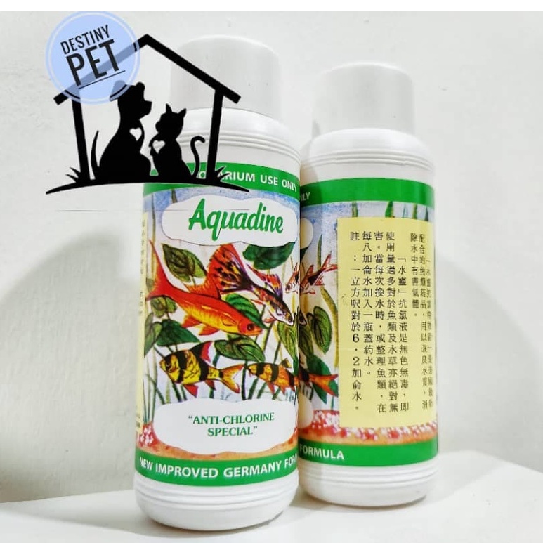 Aquadine Anti Chlorine Special 200ml (aquarium use) | Shopee Malaysia