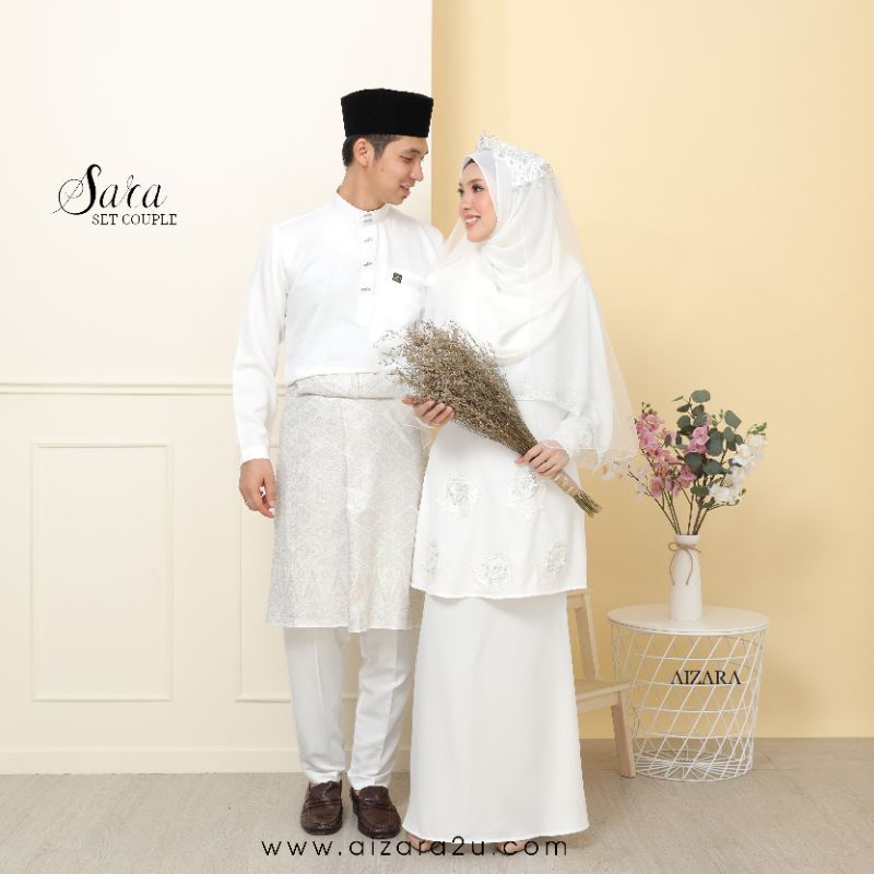 SET NIKAH SARA/SET COUPLE/BAJU NIKAH/BAJU KAHWIN/KURUNG MODEN/AIZARA ...