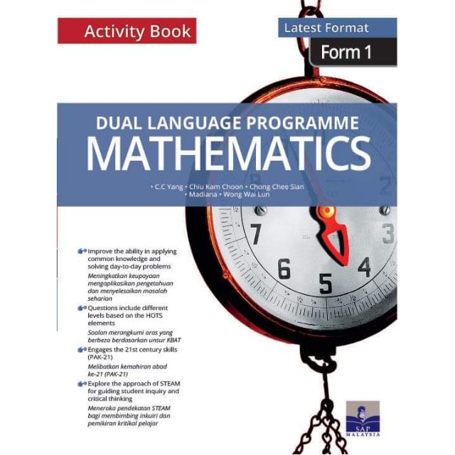 Form 1 Mathematics Activity Book Dual Language Programme | Shopee Malaysia