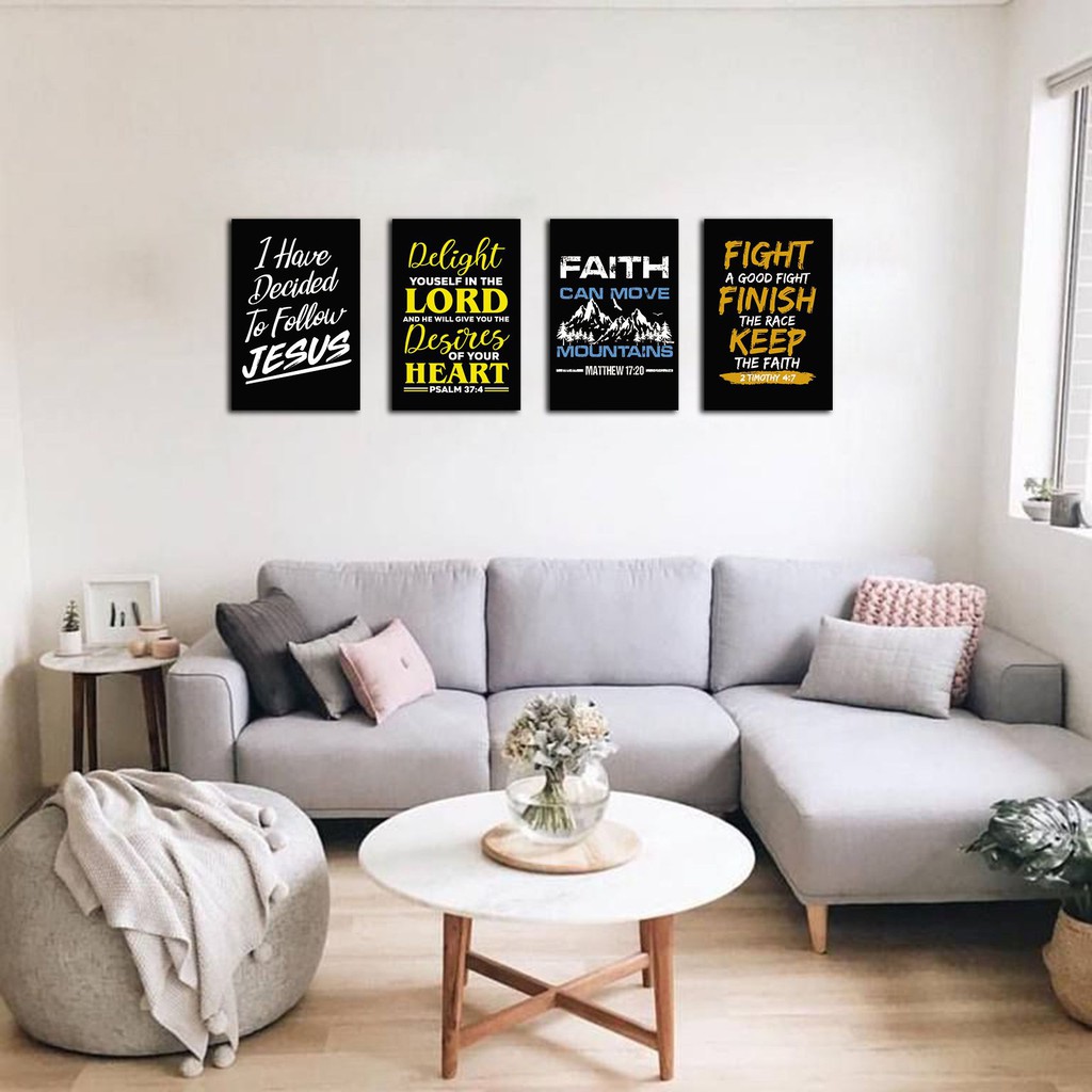 Wall decor Christian poster Bible Verse quotes Bible quotes Bible ...