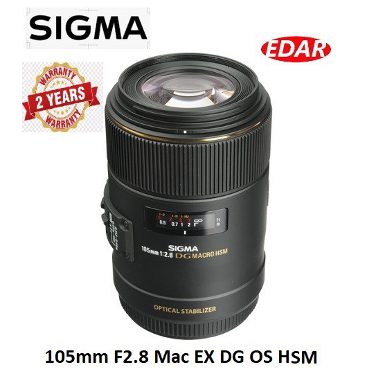 Sigma 105mm F2.8 EX DG OS HSM Macro Lens (Original & Official Sigma) | Shopee Malaysia